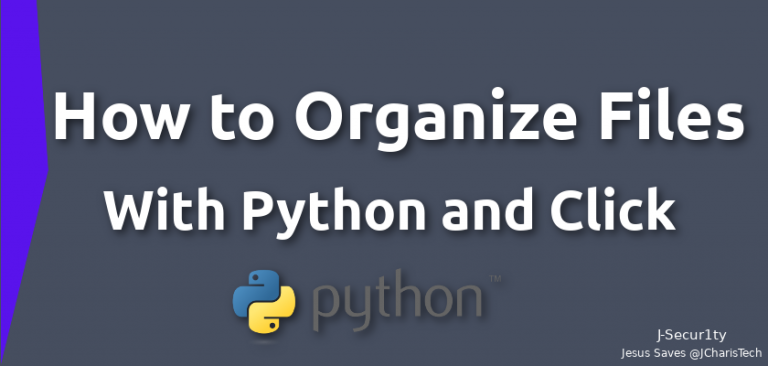 How to Organize Files with Python & Click – JCharisTech