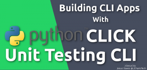 Unit Testing CLI Applications built with Python CLICK – JCharisTech