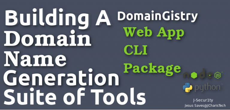 Building A Domain Name Generation Web Application And Cli Jcharistech