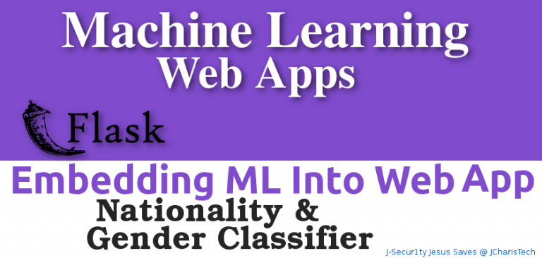 Embedding Machine Learning Models Into Web App with Flask – JCharisTech