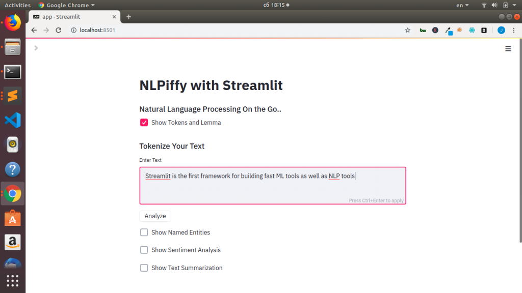 Building A Natural Language Processing App With Streamlitspacy And Python Jcharistech