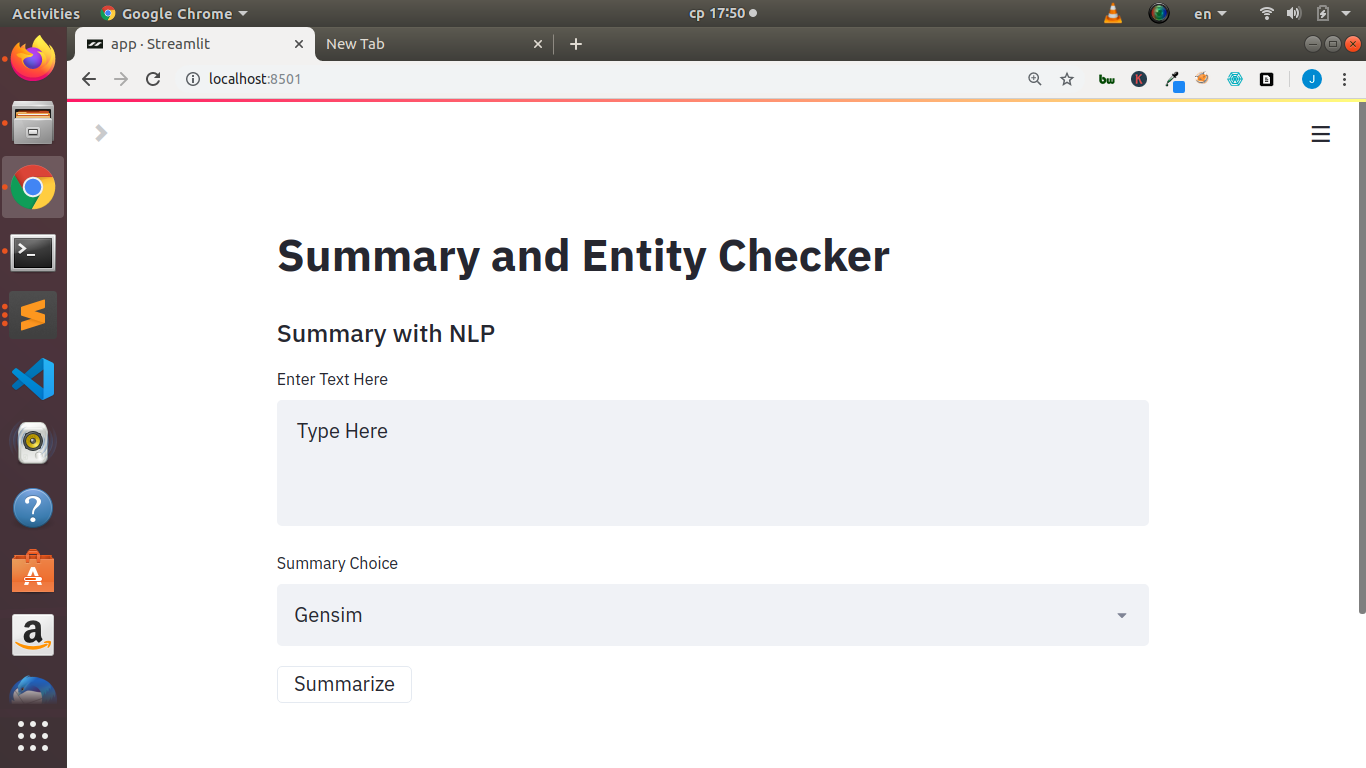Summarizer And Named Entity Checker App With Streamlit And Spacy Jcharistech