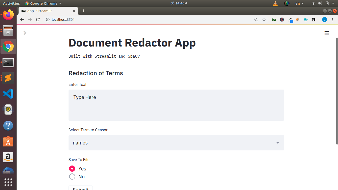 Building A Document Redactor Nlp App With Streamlitspacy And Python Jcharistech 0943