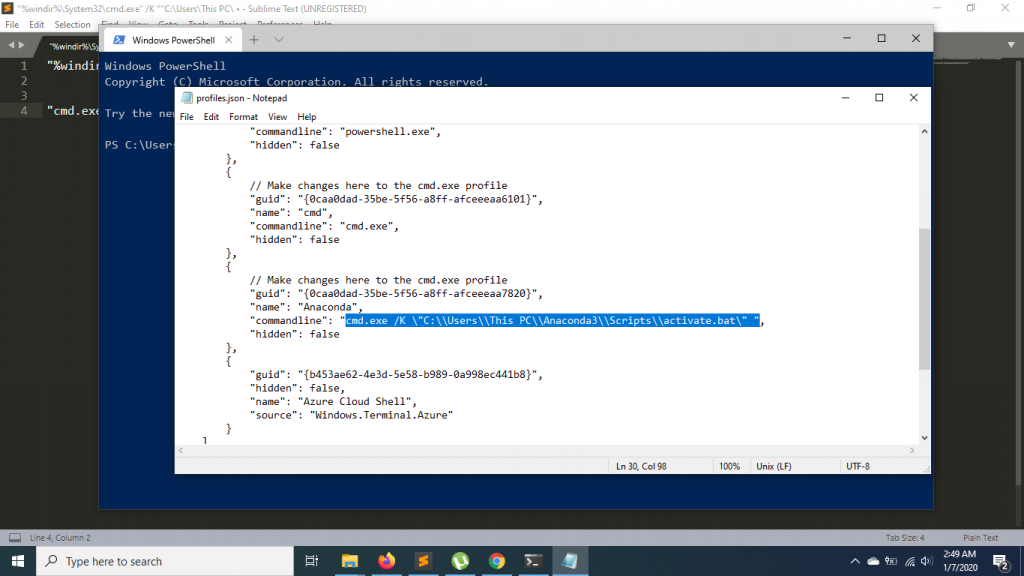 Windows Terminal Add Anaconda Prompt Paymentroden