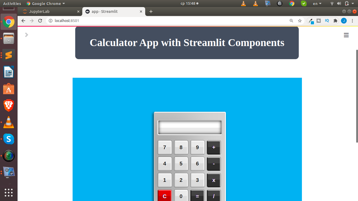 Building A Calculator with Streamlit Components and HTML – JCharisTech