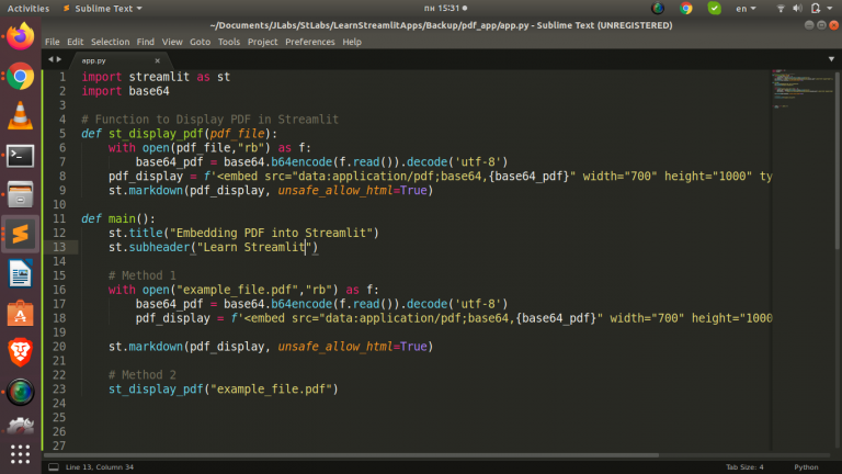 How to Embed PDF in Streamlit Apps – JCharisTech