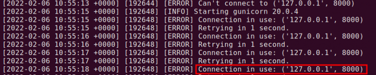 How To Fix Gunicorn Connection In Use ‘127 0 0 1 8000 Error Jcharistech