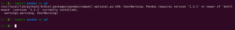 How to Fix Bottleneck and Pandas Warning – JCharisTech