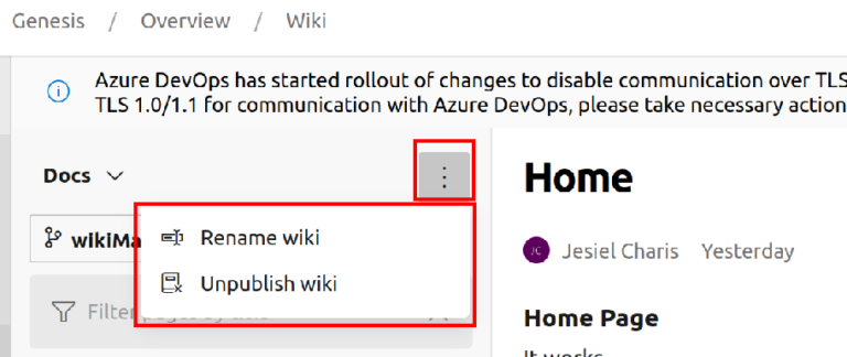 How to Create A Wiki Page on Azure Devops – JCharisTech
