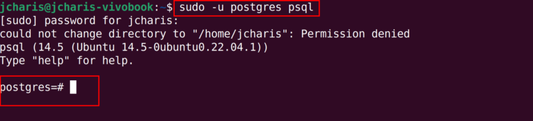 Logging into PostgreSQL without password prompt – JCharisTech