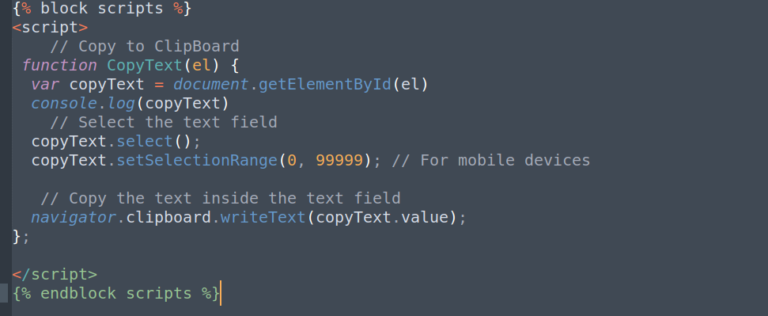How to Copy Table Data To Clipboard in Django with JavaScript – JCharisTech
