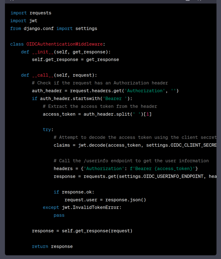 Creating A Django Middleware for JWT Authentication and SSO – JCharisTech