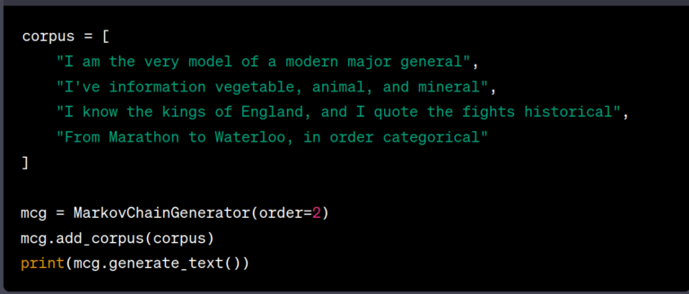 Text Generation Using Python – JCharisTech