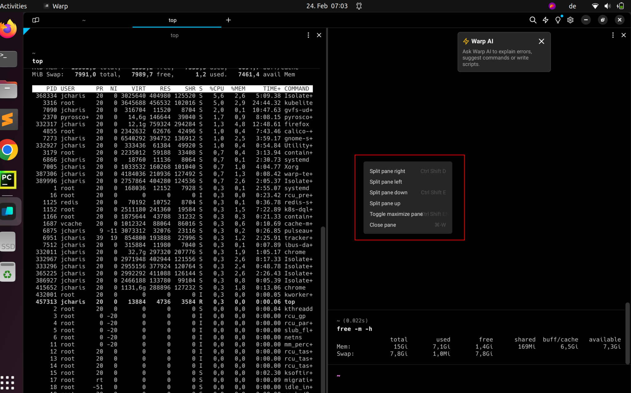 How to Use Warp Terminal on Linux – JCharisTech