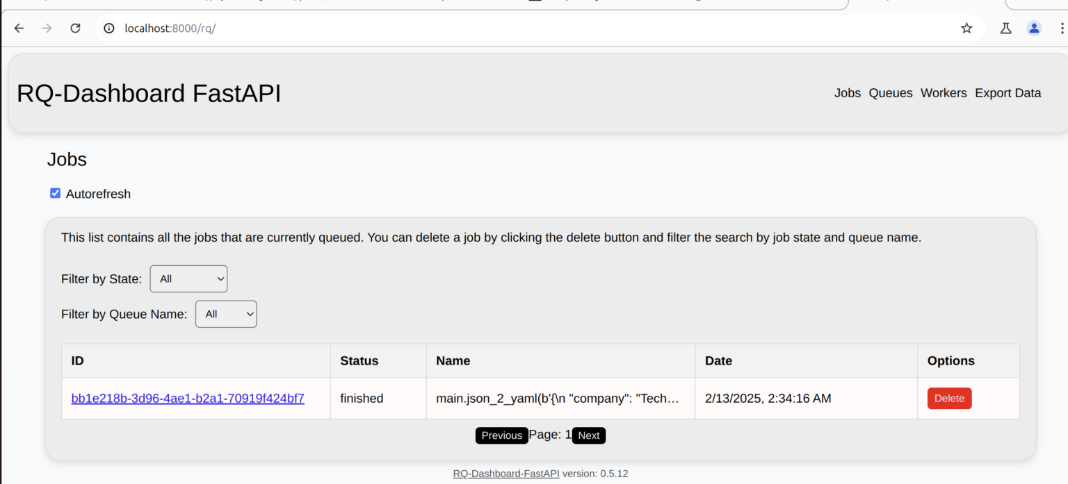How to Deploy a FastAPI Service with Redis & Redis Queue – JCharisTech