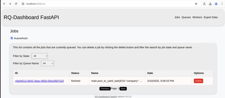Building A Scalable App with FastAPI, Redis Queue and RQ-Dashboard – JCharisTech